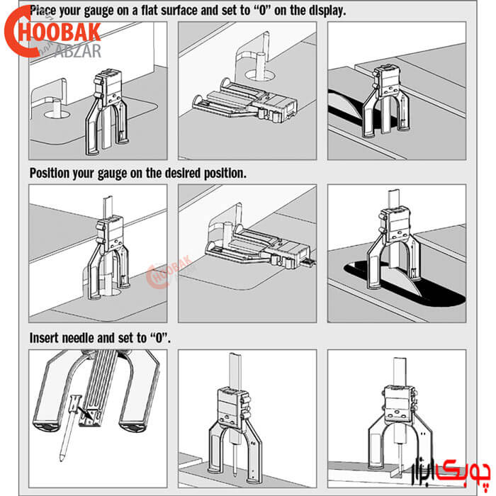 ارتفاع سنج دیجیتالی سی ام تی مدل DHG-001 - چوبک ابزار